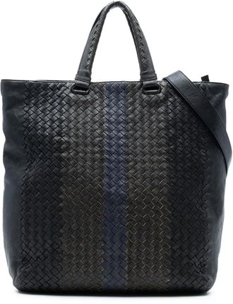 Bottega Veneta Hobo Bags - Tricolor Nappa Intrecciato Convertible Tote - Gr. unisize - in Schwarz - für Damen