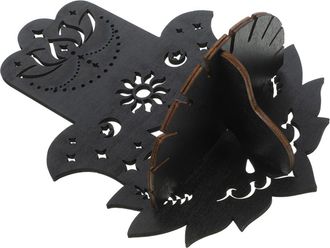 Valiclud Holz Wandregal H&auml;ngend Kleines Display Regal f&uuml;r Kristalle und Dekoration Leichtes Holz Wandmontage Regal zur Aufbewahrung von Kerzen Figuren und Klei