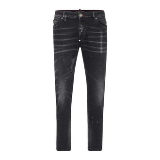 Philipp Plein Herren, Jeans, Schwarzk, W34Gr&ouml;&szlig;e