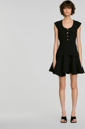 Sandro Robe courte boutonn&eacute;e