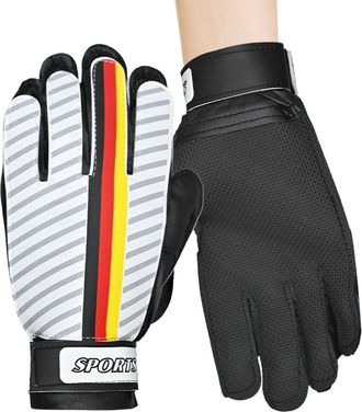 Generic Torwarthandschuhe, Fu&szlig;ballhandschuhe, Fu&szlig;ballhandschuhe f&uuml;r Jugendliche - Trainingsausr&uuml;stung f&uuml;r Fu&szlig;ballspieler, atmungsaktiv, f&uuml;r Turnierspiele Leag