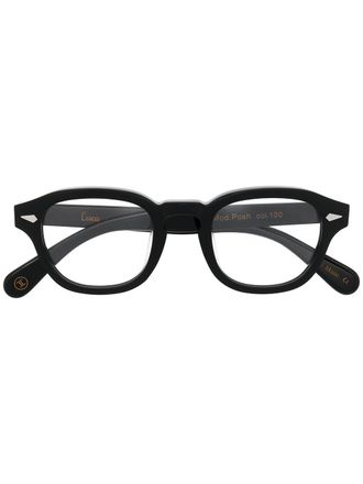 Lesca lunettes de vue à monture ronde - Noir