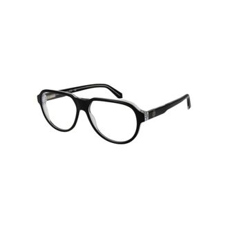 Guess Homme, Accessoires, Noir, Taille: ONE Size Monture Optique Aviateur Noire avec Verres de Démonstration