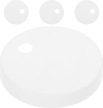 OSALADI Veemoon 2 Paar Wei&szlig;e Wc Schraubenabdeckungen aus Formstabilem Kunststoff Dekorative Wc Sitzschraubenkappen Zur Abdeckung Von Schrauben und Bolzen Univ