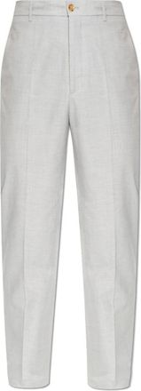 Etro Homme, Pantalons, Gris, Taille: XL Pantalon fusel&eacute; &agrave; plis