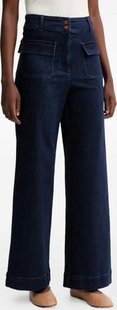 Sessun high-waisted jeans - Blau