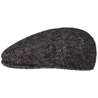 Stetson Colour Spots Driver Flatcap Tweed Multicolour Made in EU Herren Herbst Winter dunkelblau 63 cm