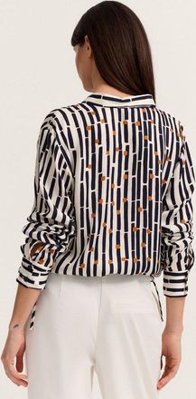 Bugatti Langarmbluse mit grafischem Print aus Viskose