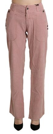 Ermanno Scervino Womens Trousers Pink Cotton