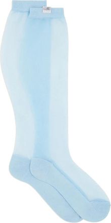 Maison Margiela Femme, Sous-v&ecirc;tements, Bleu, Taille: S Chaussettes montantes
