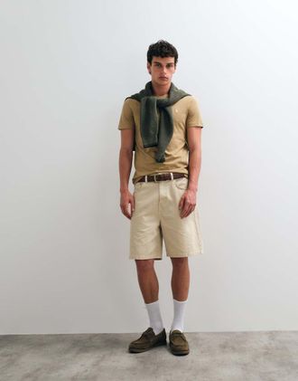 Polo Ralph Lauren t-shirt slim fit beige clair-Neutre