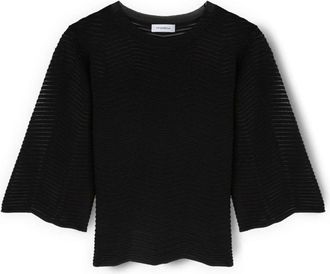Motivi Femme, Pulls, Noir, Taille: 42 FR Pull ajour&eacute; en m&eacute;lange de viscose