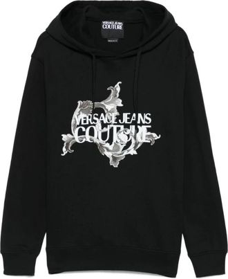 Versace Jeans Couture Homme, Sweatshirts et sweats &agrave; capuche, Noir, Taille: S Sweat &agrave; capuche avec logo