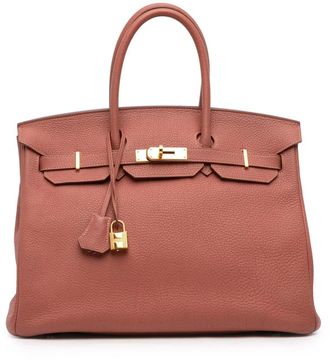 Herm&egrave;s Crossbody Bags - Togo Birkin Retourne 35 - Gr. unisize - in Gold - f&uuml;r Damen