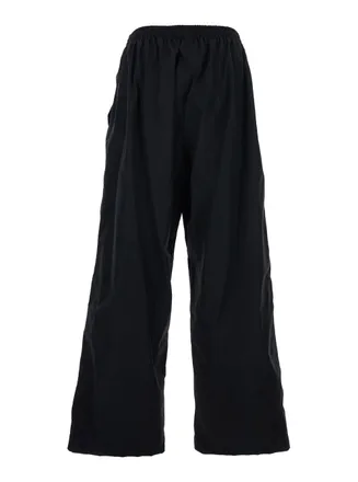 Balenciaga Mens Pants Cotton-Blend Black Trousers