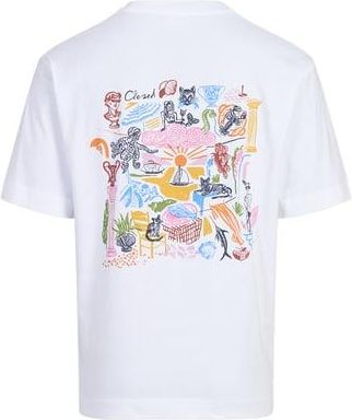 Closed T-shirt droit imprim&eacute; en coton