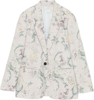 Forte_Forte Veste blazer imprim&eacute;e