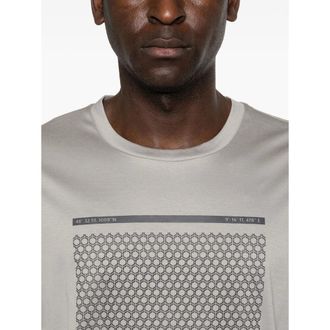 HUGO BOSS Geometric Pattern T-Shirt - Gray