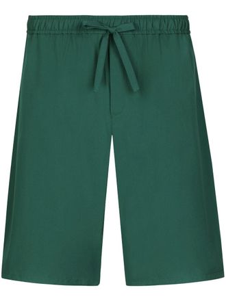 Dolce & Gabbana short de sport à patch logo - Vert
