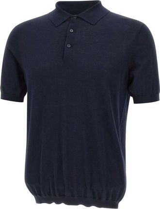 KANGRA Homme, Pulls, Bleu, Taille: 2XL Polo en Soie et Coton