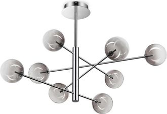 Ideal Lux Equinoxe Deckenleuchte mit 8 Lichtern, mehrarmig, rauchgrau - Ideal Lux