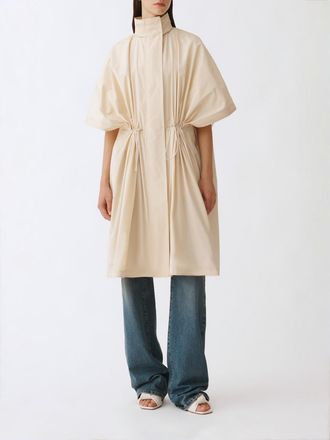 Fabiana Filippi Lockerer Schnitt Kurzarm Baumwollmantel