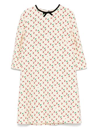 Valentino Garavani robe à motif cerise - Tons neutres