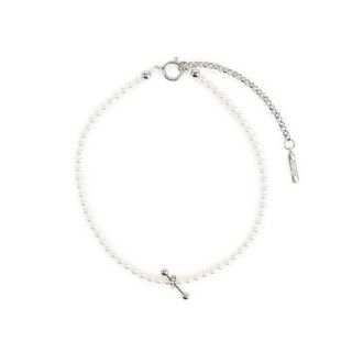 Justine Clenquet Collier ras de cou Gianni en perles
