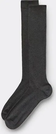 Calzedonia Lange Herrensocken Aus Elastischer Baumwolle Grau