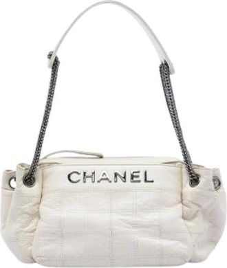 Chanel Sac bandouli&egrave;re Lax Accordion Pre-owned - Femme - Pre-owned - Blanc - Taille: ONE Size