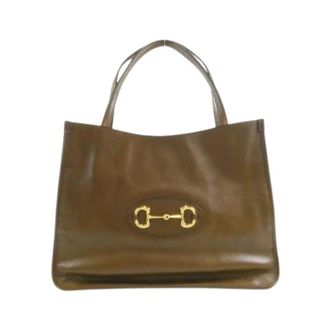 Gucci Sac &agrave; main Horsebit Pre-owned - Femme - Pre-owned - Brun - Taille: ONE Size