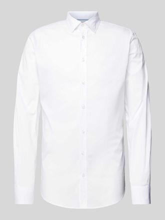 s.Oliver Black Label Tailored Fit Business-Hemd mit Kentkragen