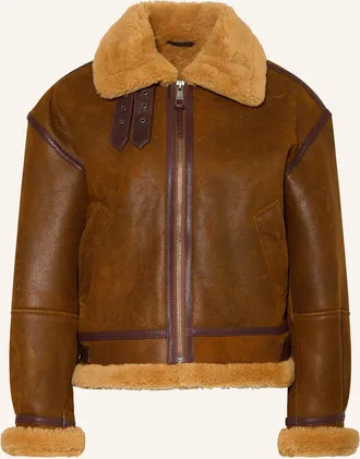 Tommy Hilfiger Lederjacke braun