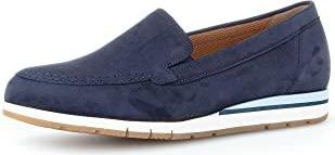 Gabor Femme Chaussures Basses, Dame Mocassin,Chaussons,Semelle int&eacute;rieure Amovible,Pantoufles,Chaussures de coll&egrave;ge,Loafer,Bleu (Blue),37 EU / 4 UK