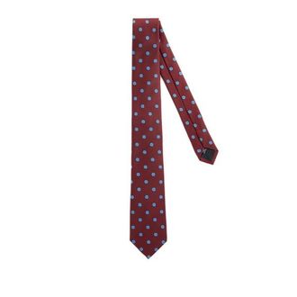 Au Printemps Paris Seidenkrawatte - Rot