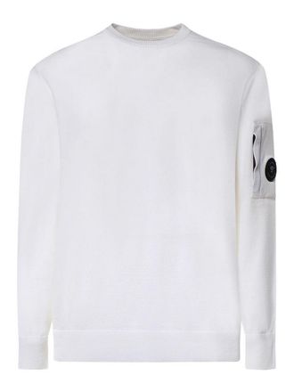 C.P. Company C. P. Company Pull Col Rond - Blanc