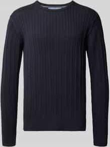 Lindbergh Strickpullover mit gerippten Abschl&uuml;ssen