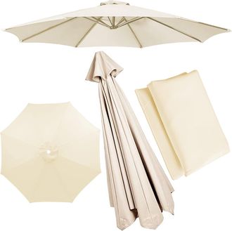 Generic Ersatz-Sonnenschirm-Stoffbezug, Sonnenschirm Ersatzbespannung - 200cm/270cm/300cm - Regenschirm Baldachin Sonnenschutz Abdeckung Ersatz Für 6/8 Arme, 