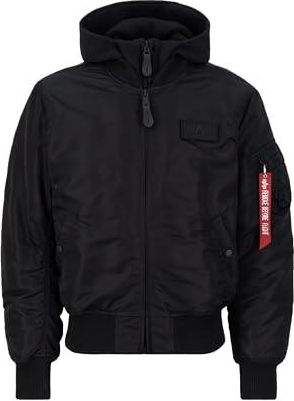 Alpha Industries Alpha Industries Alpha Indutries MA-1 ZH Back Print Blouson Bomber pour Homme, Black/White
