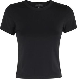 Rag & Bone Femme, Tops, Noir, Taille: 40 FR Luca Jersey Baby Tee