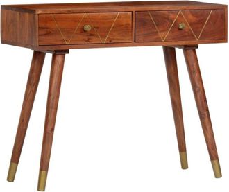 vidaXL Konsolentisch 90&times;35&times;76 cm Massivholz Akazie - Vidaxl