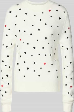 Tom Tailor Denim Regular Fit Strickpullover mit Stickereien