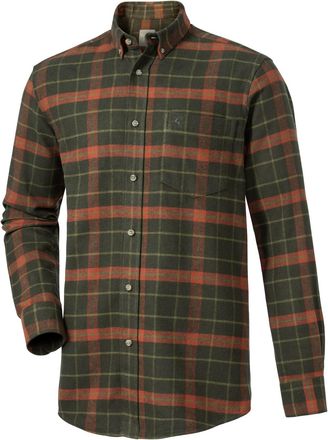 Wald & Forst Flanellhemd Darko Dunkeloliv kariert, XXL