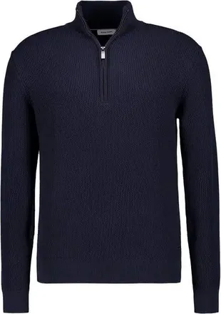Pierre Cardin Herren Pullover blau Baumwolle unifarben
