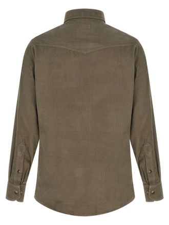 Brunello Cucinelli Mens Bicolor Cotton Blouse