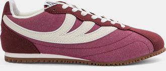 Moea Herren vegan Sneaker Rise Bordeaux Und Beige
