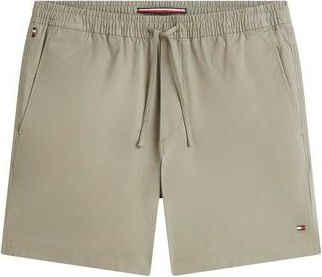 Tommy Hilfiger Short droit Dover &agrave; logo en coton m&eacute;lang&eacute;