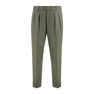 Paolo Pecora Pantalon Tailleur - Homme - Pantalons - Vert - Taille: L