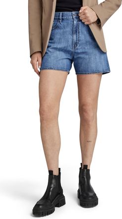 G-Star G-Star RAW Damen High Denim Shorts Clean Edge, Blau (Faded Cliffside Blue D24382-D536-G326), 32