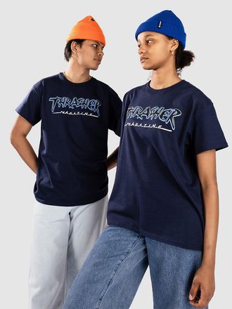 Thrasher Slash T-Shirt bleu
